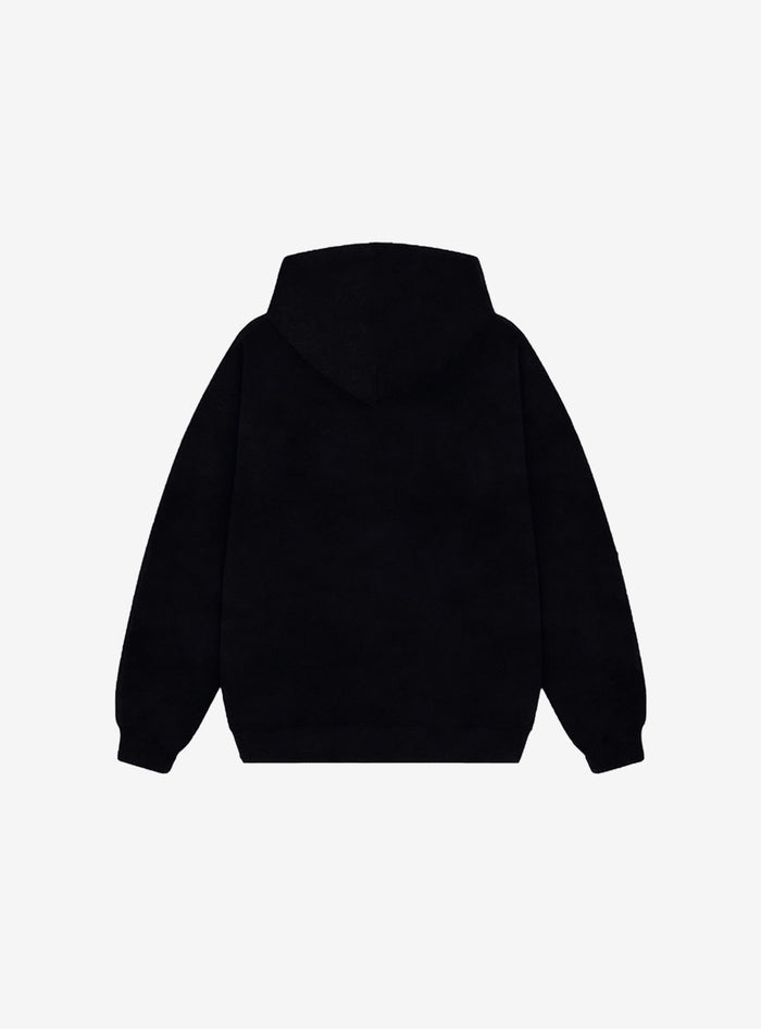Dubai Zip Up Hooded Sweatshirt Washed Black | ResellZone
